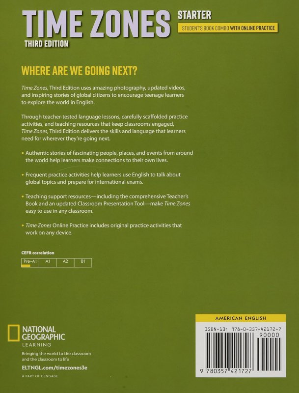 خرید کتاب Time Zones Starter Students Book Third Edition | قیمت با ...